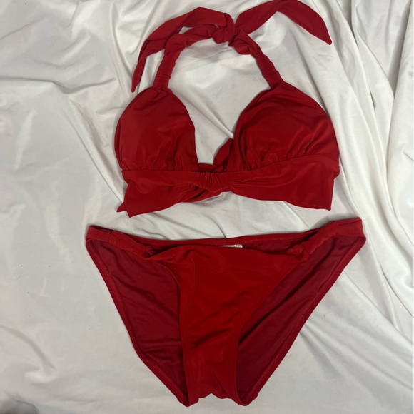 Robin Piccone | Swim | Robin Piccone Dark Red Bikini Set | Poshmark